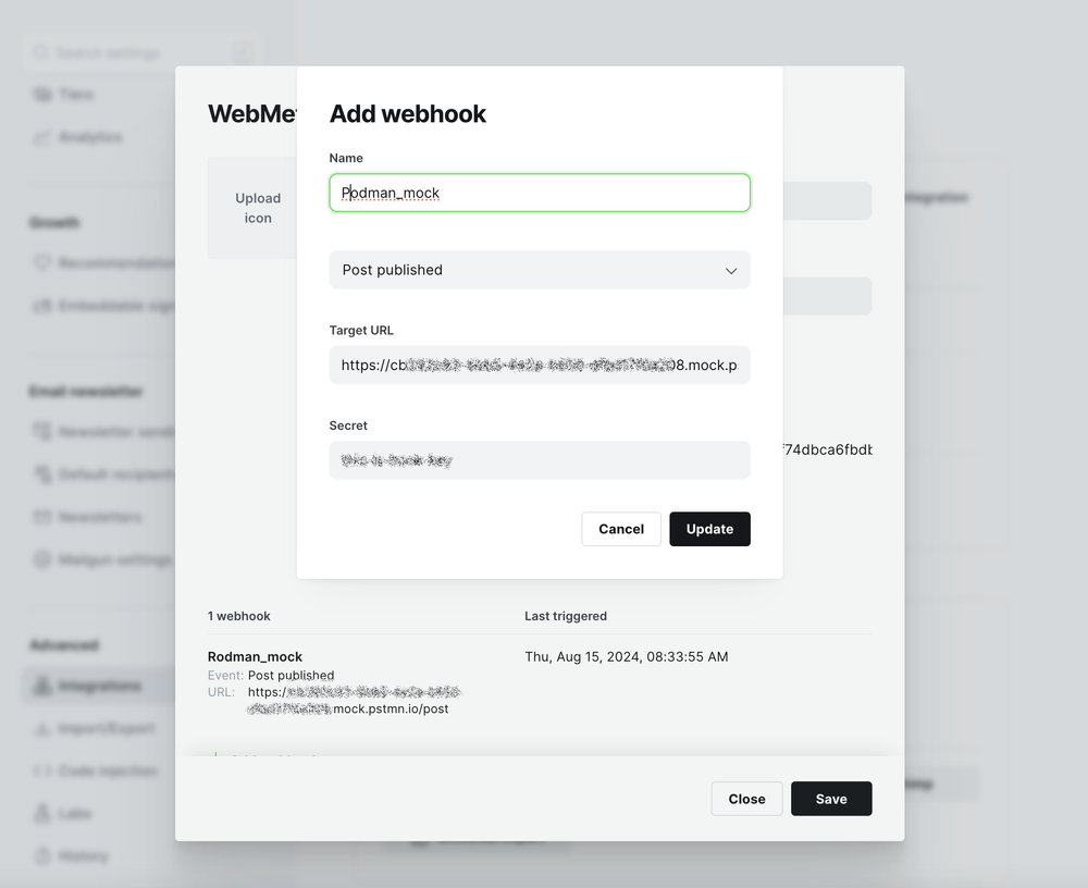 Ghost: Securing Webhooks