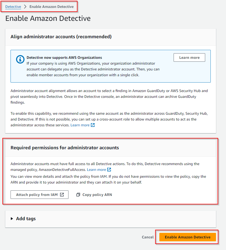 Utilizing Amazon Detective for Security Investigations