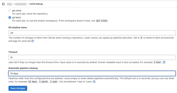 GitLab: Clean Up Pipes